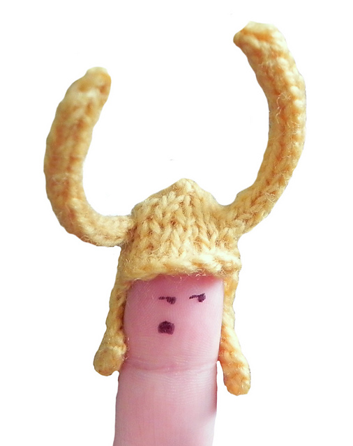 Ravelry: Teeny Tiny Loki Helm pattern by Erin Wilk