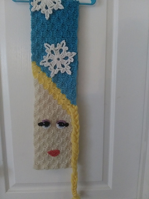 Ravelry: Snow Queen C2C Character Scarf pattern by Big Momma's Strings