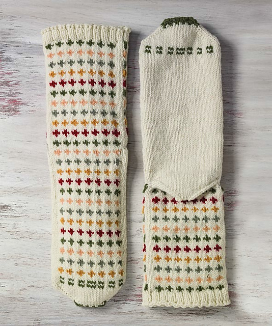 Ravelry: Colored Cross Socks pattern by Mimi Seyferth