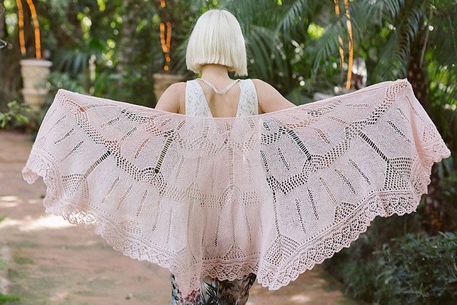 Ravelry: Tudor Rose Shawl pattern by Lisa Jacobs