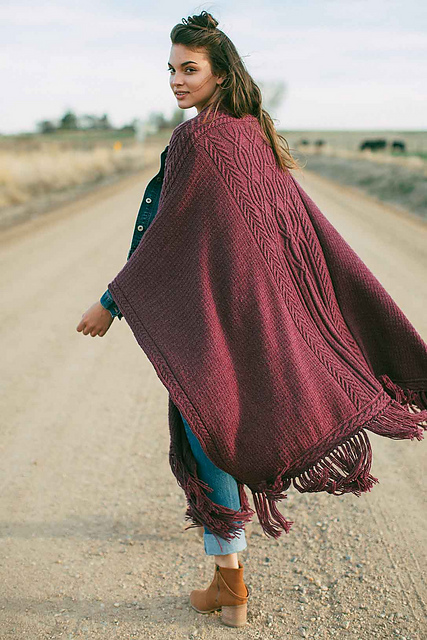 Ravelry: Astral Road Ruana pattern by Cheryl Toy