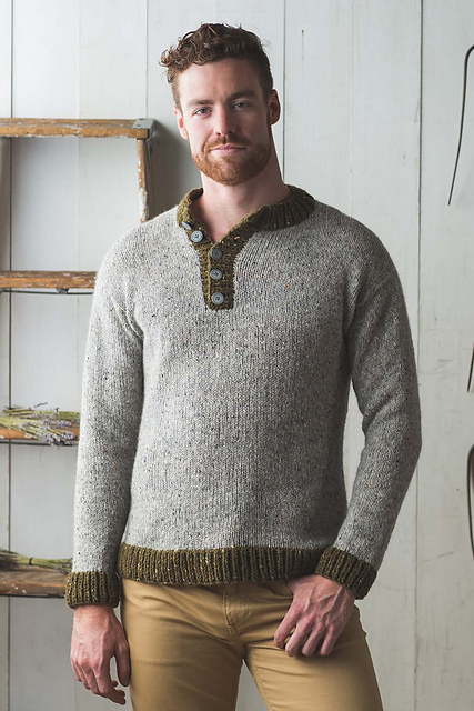 Ravelry: Horehound Henley pattern by Emily Ringelman
