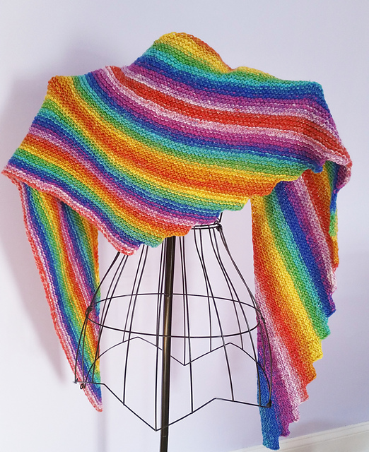 Ravelry: Rainbow scarf pattern by Aneta Stanicki