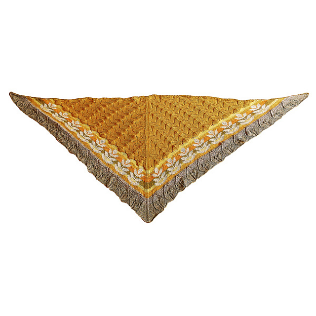 Ravelry: Spring Shawl with Leaves pattern by Ane-Karin Pedersen