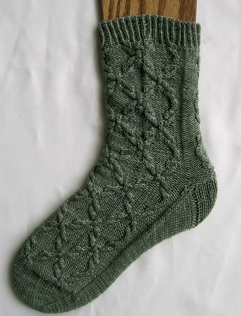 Ravelry: Popluar Cabled Socks pattern by Linda Lehman