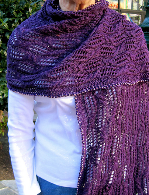 Ravelry: Cable Lace Ladder Wrap pattern by Linda Lehman