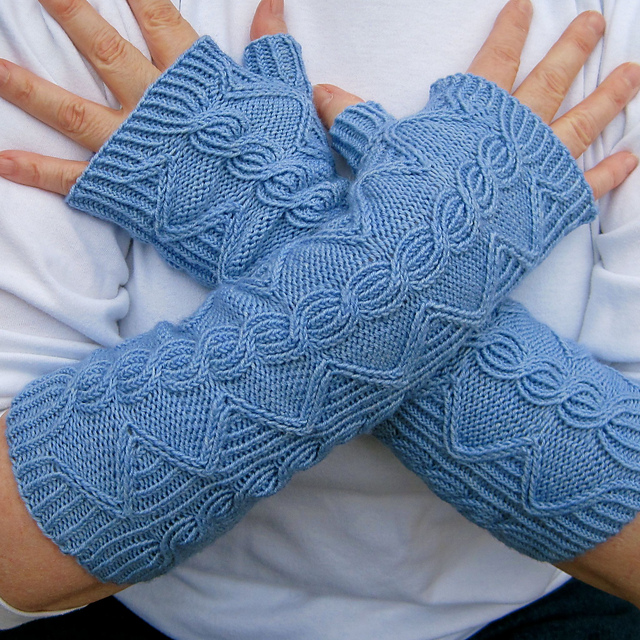 Ravelry: White Mountain Long Mitts pattern by Linda Lehman