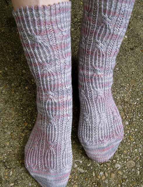 Ravelry: Wentworth Cabled Socks pattern by Linda Lehman
