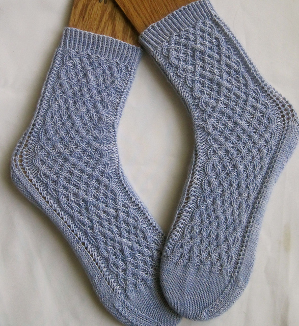 Ravelry: Prince Ruppert Cabled Socks pattern by Linda Lehman