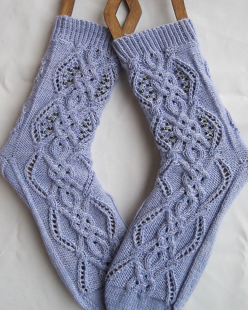 Ravelry: Halifax Beaded Socks pattern by Linda Lehman