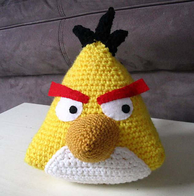 Ravelry: The Yellow Angry Bird pattern by Angela Anderson