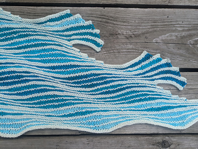Ravelry: New Ripple Tide Shawl pattern by Angela Gardner
