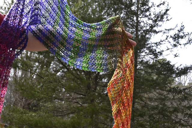 Ravelry: angelaknitsnow's One Row Lace Scarf
