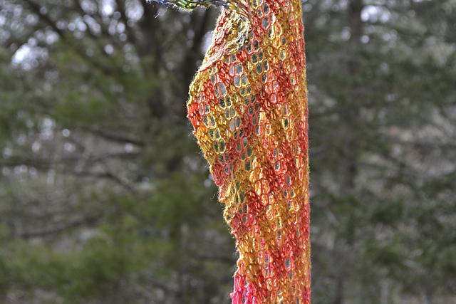 Ravelry: angelaknitsnow's One Row Lace Scarf