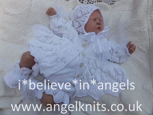 Ravelry: BEATRIX..... Lovely fancy baby set with matinee coat, rompers ...