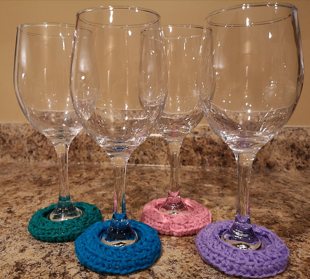 Ravelry: Crochet Wine Glass Base pattern by Angela N Turner