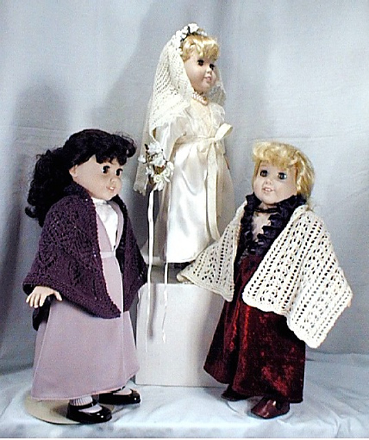 Ravelry: Dress Up Doll Shawls and Stole pattern by Hazel Carter