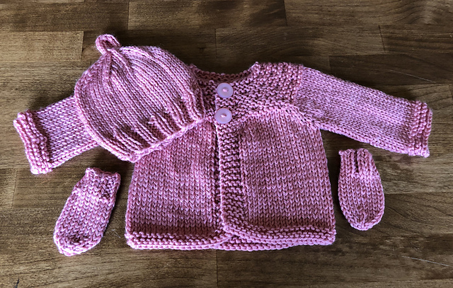 Ravelry: erinmct's May 2019 BOJ (1 sleep sack, 6 sweaters, 6 mitts, 6 hats)