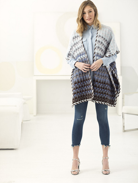 Ravelry: Textured Ruana pattern by Teresa Chorzepa