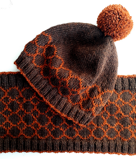 Ravelry: Octagon hat and cowl pattern by Anni Howard