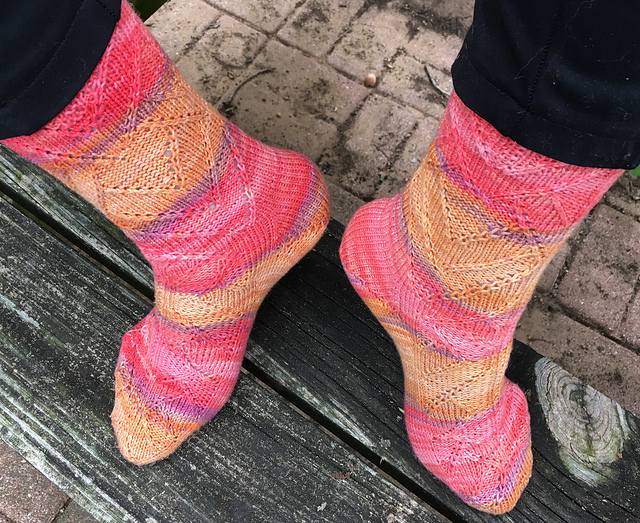 Ravelry: Wings a Flutter Socks pattern by Anye M. Shafer