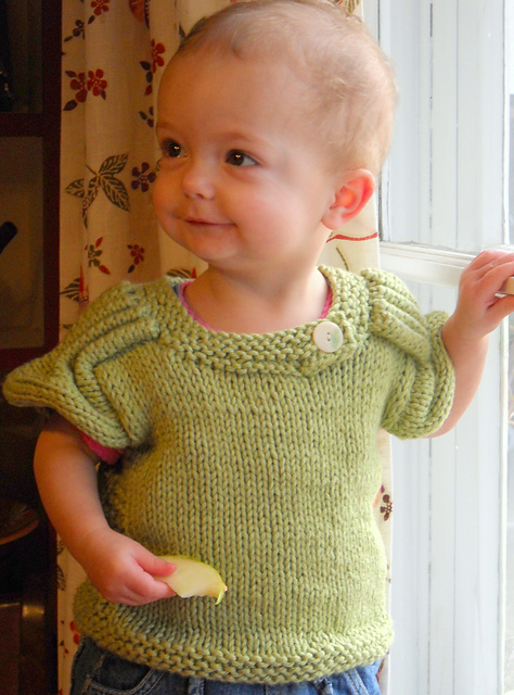Ravelry: Baby Epaulette Sweater pattern by Meghan Jones