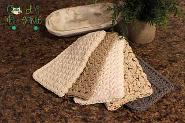 Ravelry: Farmhouse Dishcloths Set of 5 pattern by April Bennett with ...