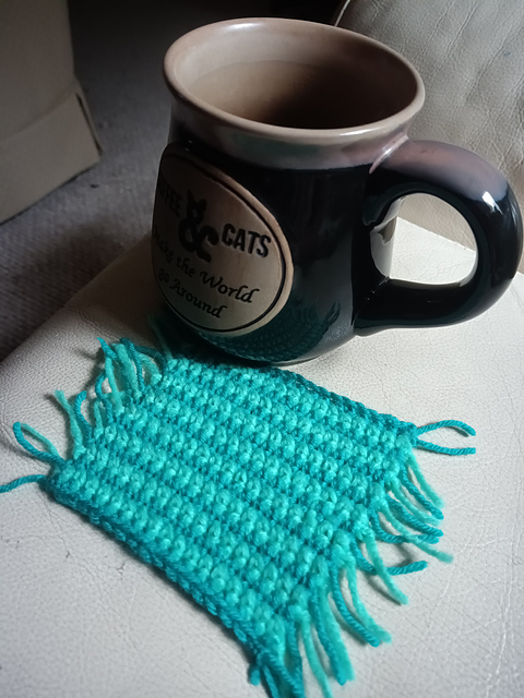 Ravelry: Snug as a bug mug rug pattern by Jenny Guay