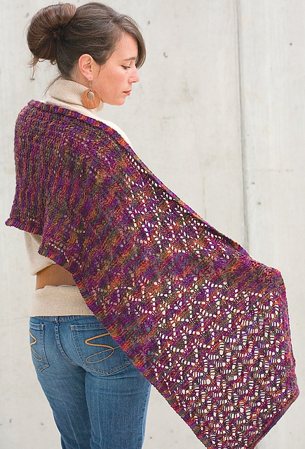 Ravelry: Chevron Wrap pattern by Rebecca Hatcher