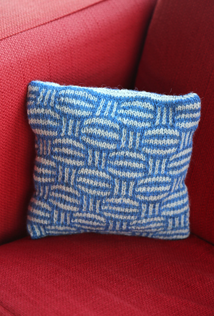 Ravelry: Mosaic and Slip Stitch Basketweave Pillow pattern by Leslie ...