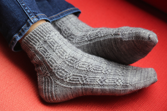 Ravelry: Bavarian Columns Socks pattern by Heather Storta