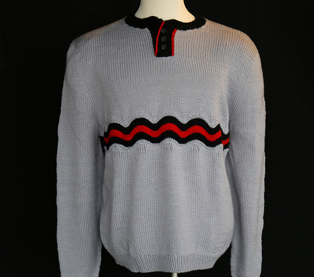 Ravelry: Ripple Henley Sweater pattern by Frank H. Jernigan