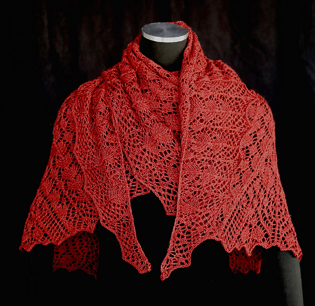 Ravelry: Cherry Plume Shawl pattern by Heather Storta