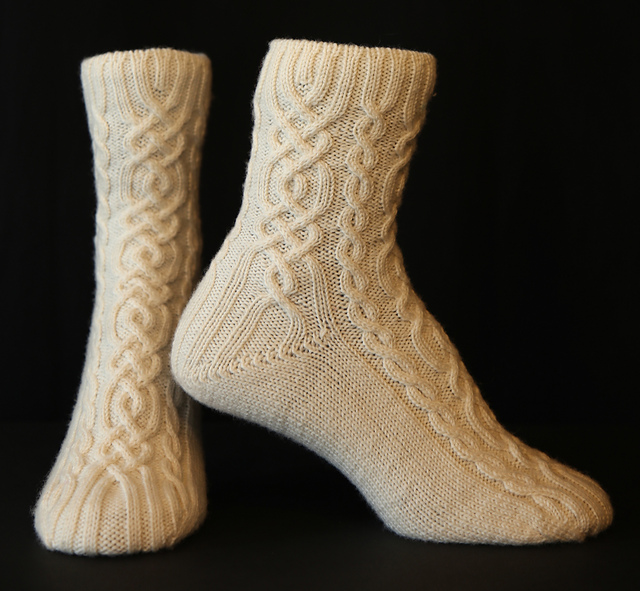 Ravelry: Cabled Up Socks pattern by Arenda Holladay