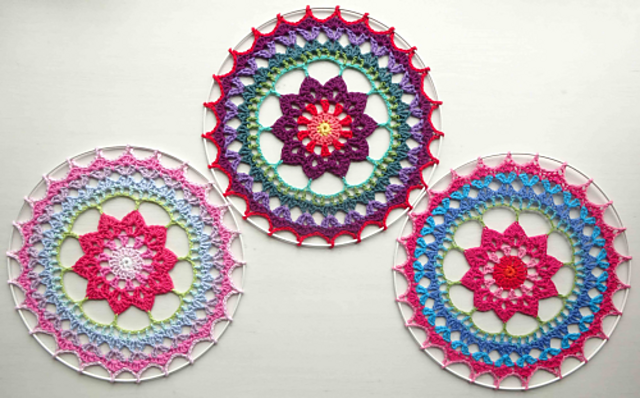 Ravelry: Positivity Mandala Hoop pattern by Lucy of Attic24