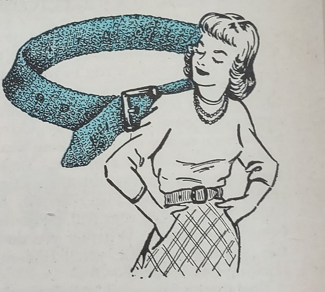 Ravelry: Popcorn Stitch Belt pattern by Workbasket Magazine