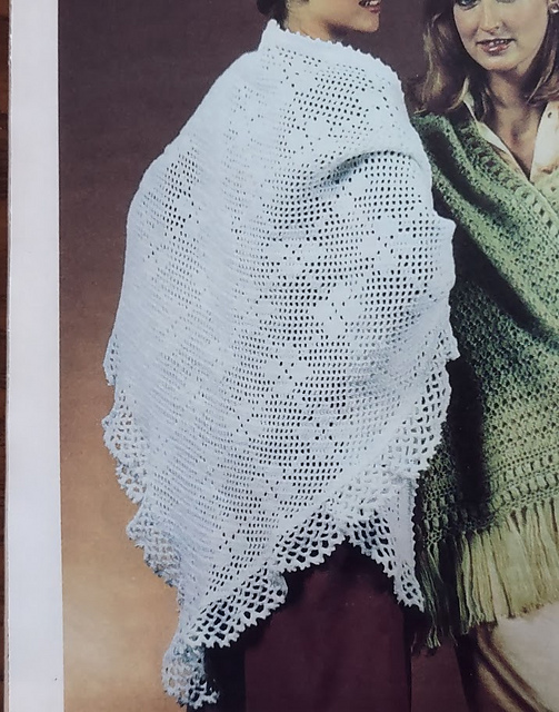 Ravelry: Filet Mesh Shawl pattern by Workbasket Magazine