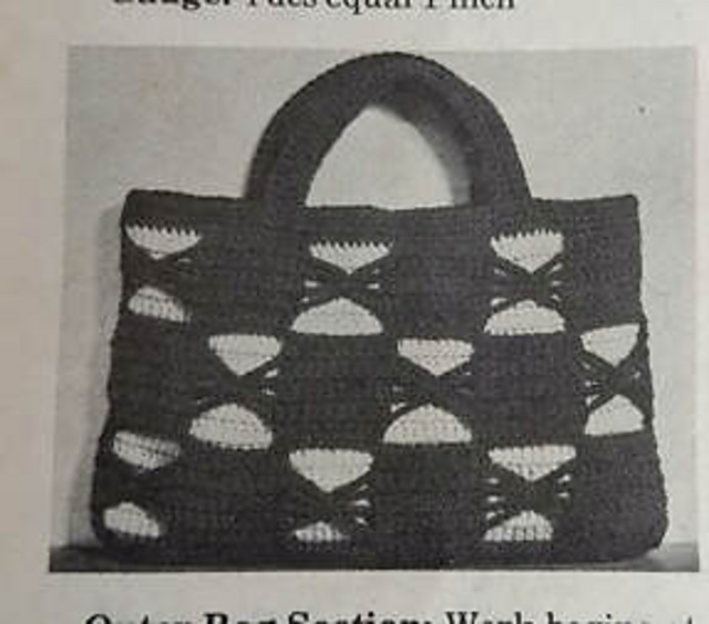 Ravelry: Two Color Handbag pattern by Workbasket Magazine