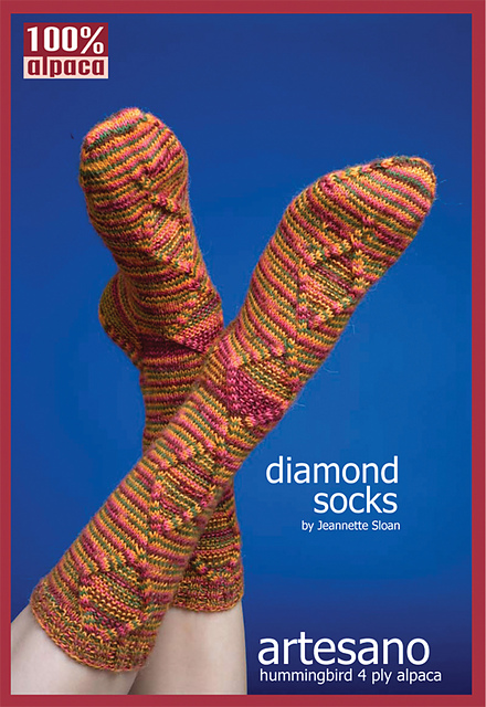 Ravelry: Diamond Socks pattern by Jeanette Sloan