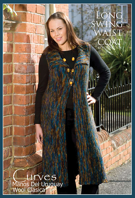Ravelry: Long Swing Waist Coat pattern by Ros Wilson