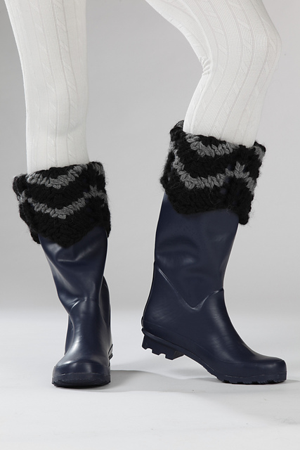 Ravelry: festival welly toppers pattern by Julie Ferguson