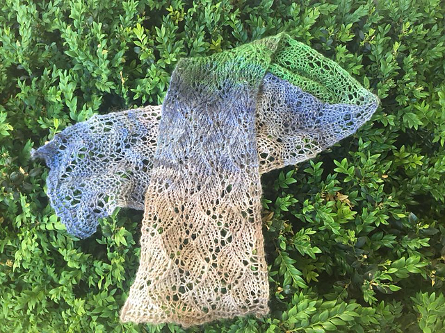 Ravelry: Travelling Vine Lace Scarf pattern by Studio Sirius