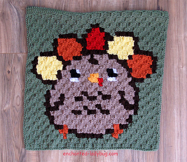 Ravelry: C2C Turkey Wall Hanging Graph pattern by The Enchanted Ladybug