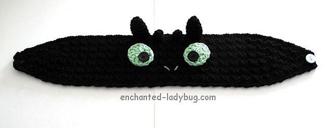 Ravelry: Toothless Ear Warmer Headband pattern by The Enchanted Ladybug