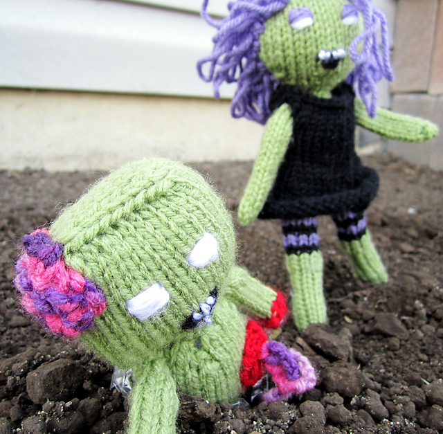 Ravelry: Zombill and Zombina, the Zombie Twins pattern by Ashley Collings