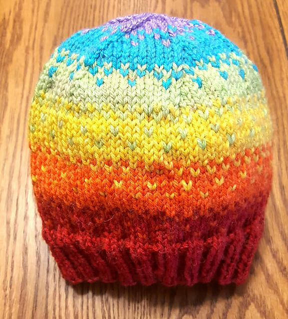 Ravelry: Rainbow Fade Hat pattern by Ashley Collings