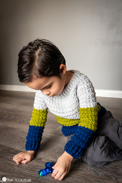 Ravelry: Kids Color Block Sweater pattern by Ashlea Schumaker