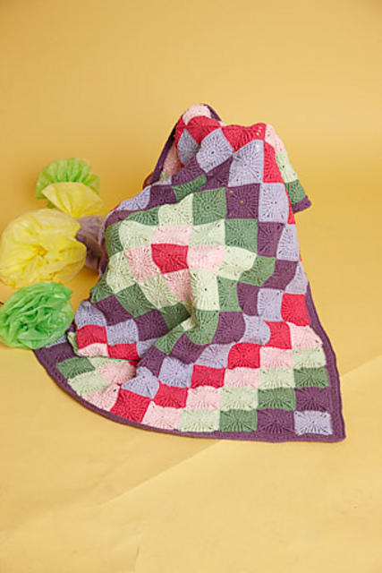 Ravelry: Magic Carpet Blanket pattern by Melisa Darnieder