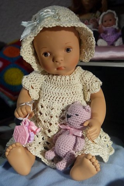 Ravelry: Annabell dress and hat pattern by linda Mary