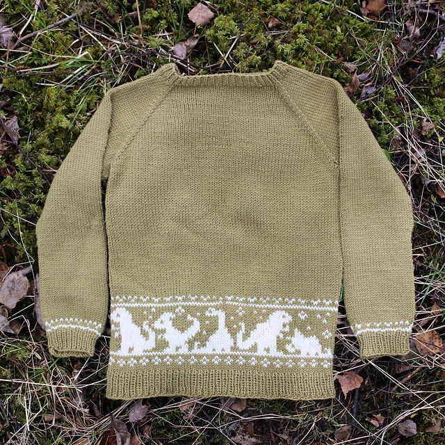 Ravelry: Dino friends sweater pattern by Sara Wik